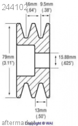244102 WAI - Ременный шкив. Замена, описание, фото, аналоги, цены ...