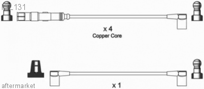 ISL131 WAI - Комплект проводов зажигания. Замена, описание, фото, аналоги, цены, купить запчасти ...
