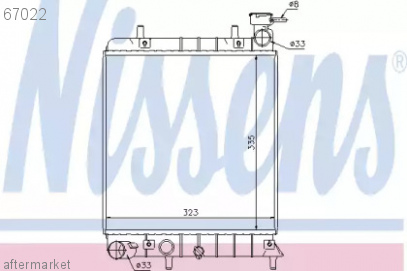 67022 NISSENS - Радиатор, охлаждение двигателя. Замена, описание, фото ...