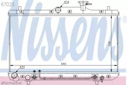 67023 NISSENS - Радиатор, охлаждение двигателя. Замена, описание, фото ...