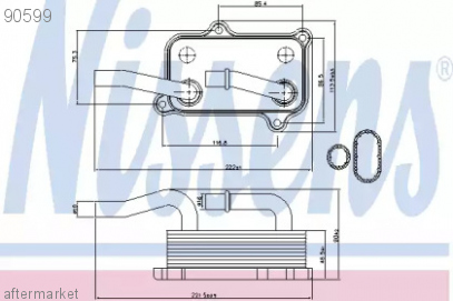 A1121801001 MERCEDES-BENZ - масляный радиатор, двигательное масло ...