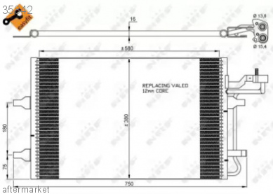 4N5H19710BF VOLVO - Конденсатор, кондиционер. Замена, описание, фото ...