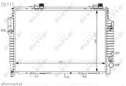 2025007403 MERCEDES-BENZ - Радиатор, охлаждение двигателя. Замена ...