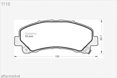 1116 MGA - Комплект тормозных колодок, дисковый тормоз. Замена ...