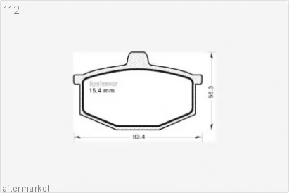 112 MGA - Комплект тормозных колодок, дисковый тормоз. Замена, описание, фото, аналоги, цены ...