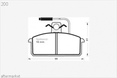 200 MGA - Комплект тормозных колодок, дисковый тормоз. Замена, описание ...