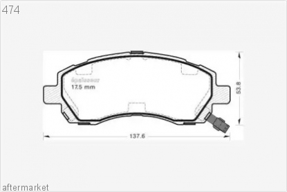 474 MGA - Комплект тормозных колодок, дисковый тормоз. Замена, описание ...