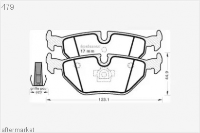 479 MGA - Комплект тормозных колодок, дисковый тормоз. Замена, описание ...