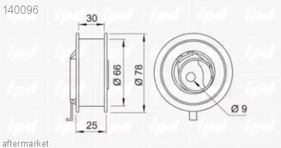 140096 IPD - Натяжной ролик, ремень ГРМ. Замена, описание, фото ...
