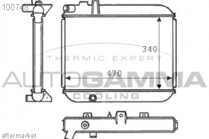 100748 AUTOGAMMA - Радиатор, охлаждение двигателя. Замена, описание ...