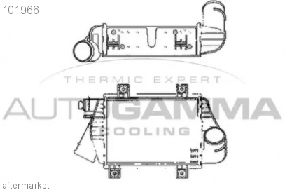 101966 AUTOGAMMA - Интеркулер. Замена, описание, фото, аналоги, цены, купить запчасти в ...