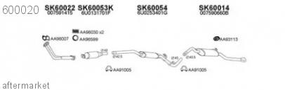 600020 VENEPORTE - Система выпуска ОГ. Замена, описание, фото, аналоги ...