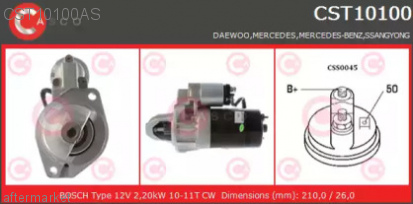 CST10100AS CASCO - Стартер. Замена, описание, фото, аналоги, цены ...