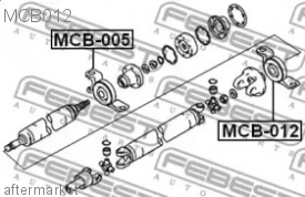 MR953919 MITSUBISHI - Подшипник, промежуточный подшипник карданного ...