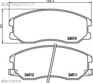 95459512 OPEL - Комплект тормозных колодок, дисковый тормоз. Замена ...