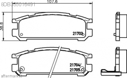 29296AA061 SUBARU - Комплект тормозных колодок, дисковый тормоз. Замена ...