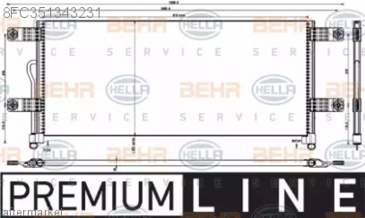 9605001554 MERCEDES-BENZ - Конденсатор, кондиционер. Замена, описание ...
