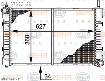 6685000101 MERCEDES-BENZ - Радиатор, охлаждение двигателя. Замена ...