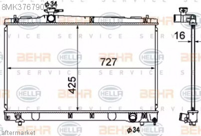 1640028300 TOYOTA - Радиатор, охлаждение двигателя. Замена, описание ...