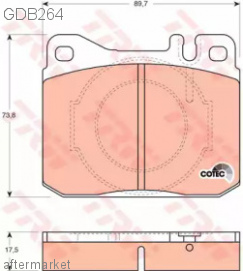 A000420952005 MERCEDES-BENZ - Комплект тормозных колодок, дисковый ...