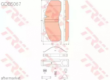 Q82850005710 MERCEDES-BENZ - Комплект тормозных колодок, дисковый ...