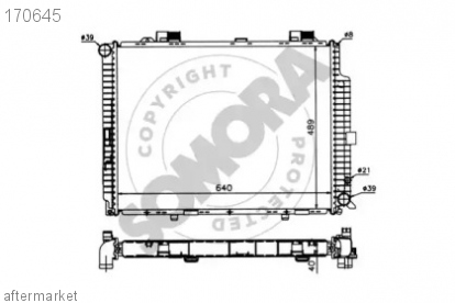 170645 SOMORA - Радиатор, охлаждение двигателя. Замена, описание, фото ...