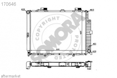 170646 SOMORA - Радиатор, охлаждение двигателя. Замена, описание, фото ...