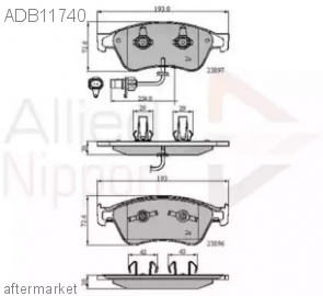 BK212K021AA FORD - Комплект тормозных колодок, дисковый тормоз. Замена ...