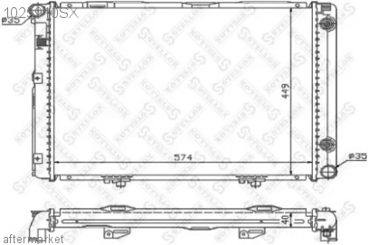 A5000320183 MERCEDES-BENZ - Радиатор, охлаждение двигателя. Замена ...