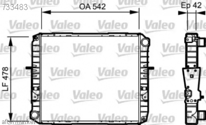 733483 VALEO - Радиатор, охлаждение двигателя. Замена, описание, фото ...