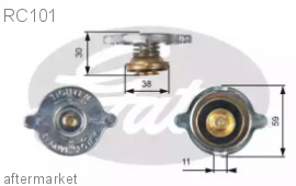 RC101 GATES - Крышка, радиатор. Замена, описание, фото, аналоги, цены ...