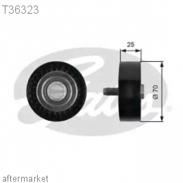 T36323 GATES - Паразитный / ведущий ролик, поликлиновой ремень. Замена ...