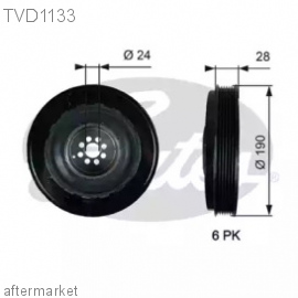 059105251BB AUDI - Ременный шкив, коленчатый вал. Замена, описание ...