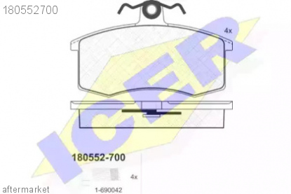 410805PA0A DATSUN - Комплект тормозных колодок, дисковый тормоз. Замена ...