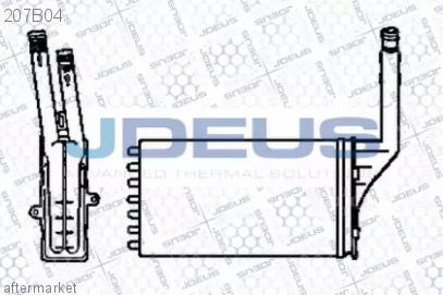 207B04 JDEUS - Теплообменник, отопление салона. Замена, описание, фото, аналоги, цены, купить ...