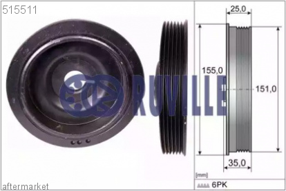 123033245R RENAULT - Ременный шкив, коленчатый вал. Замена, описание ...