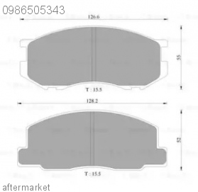 0446528020 TOYOTA - Комплект тормозных колодок, дисковый тормоз. Замена ...