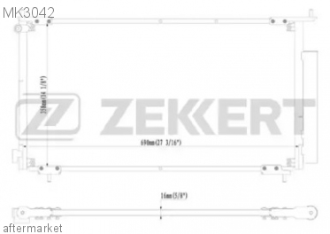 MK3042 ZEKKERT - Конденсатор, кондиционер. Замена, описание, фото ...