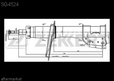 SG4524 ZEKKERT - Амортизатор. Замена, описание, фото, аналоги, цены, купить запчасти в ближайшем ...